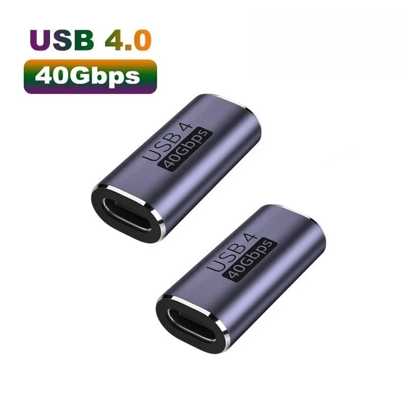 USB4 Thunderbolt 3 Адаптер-коннектор Type-C (гнездо-гнездо) 40 Гбит/с