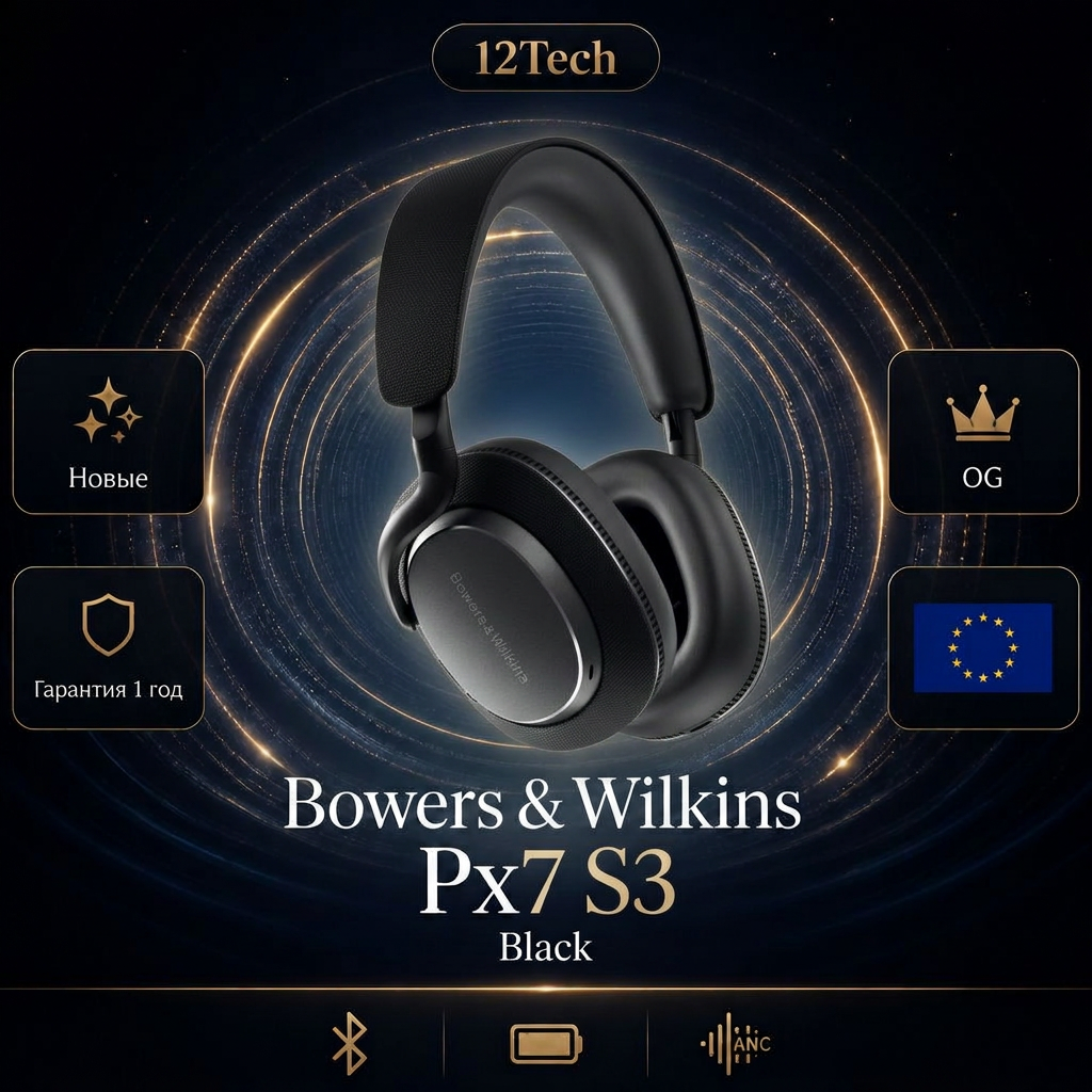 Беспроводные наушники Bowers & Wilkins Px7 S3 Anthracite Black