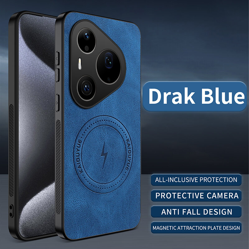 Чехол для Huawei Pura 90S Pro / Huawei Pura 90 Pro Роскошная модная кожа Защитная оболочка