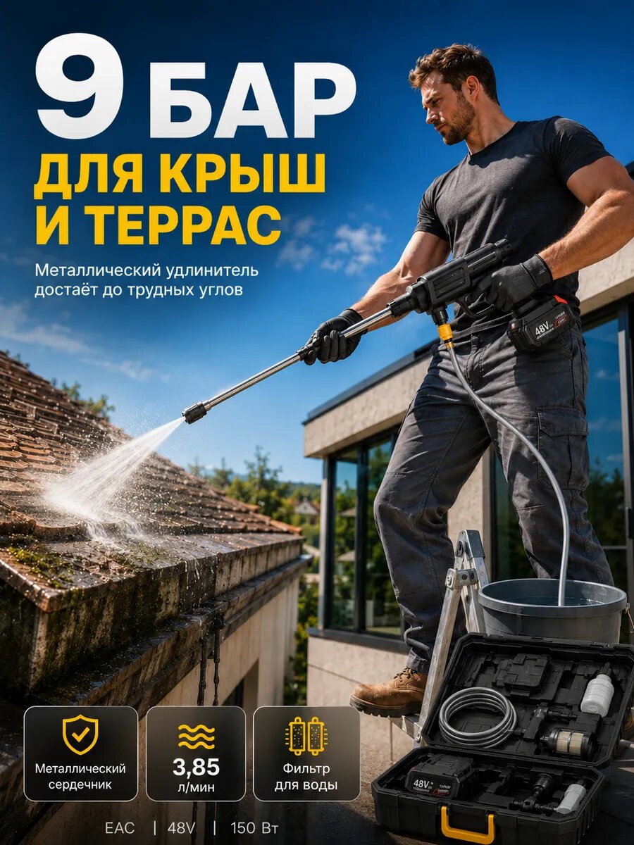 Ручная мойка высокого давления для дома и авто