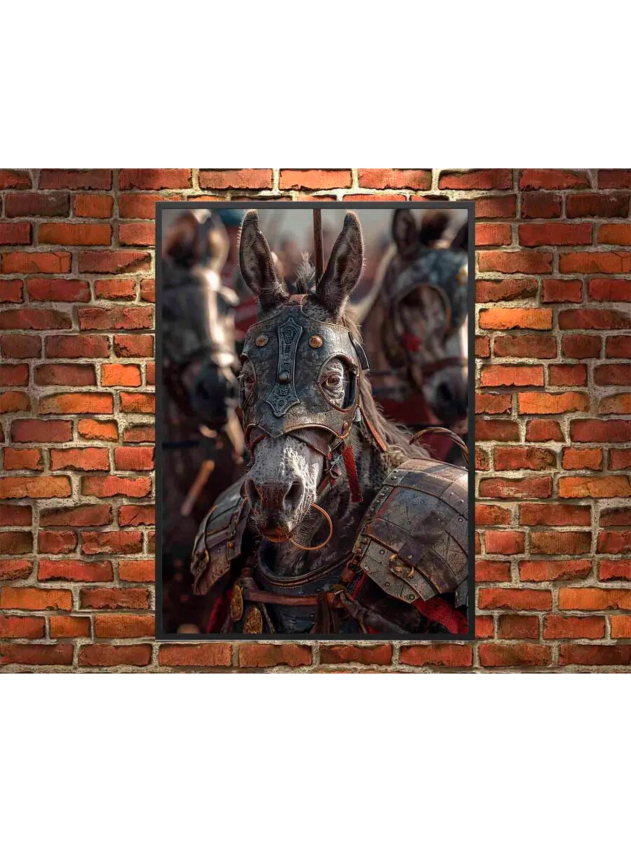 Мул- сельскохозяйственное животное-гладиатор 4, Плакат 30x42