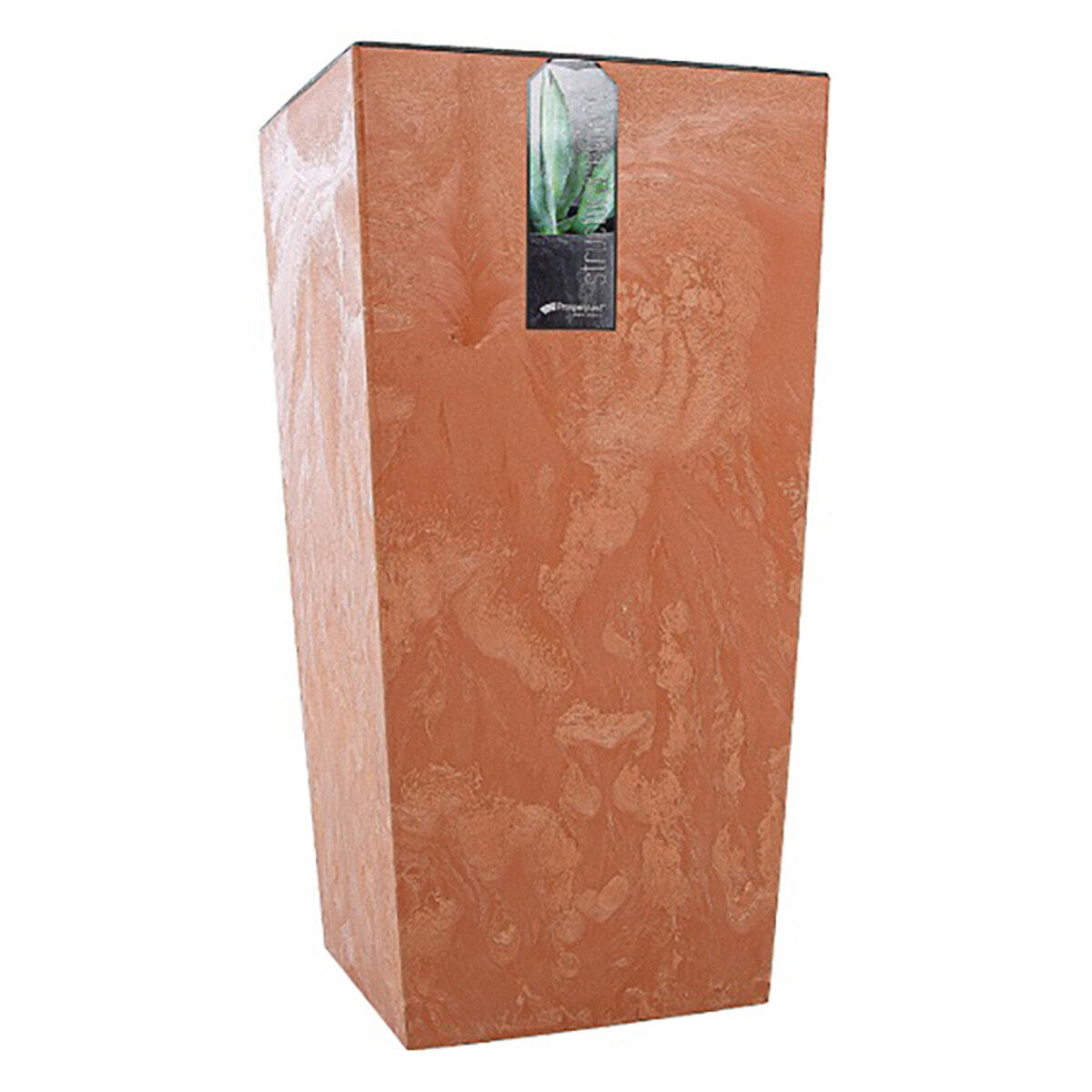 Кашпо Prosperplast URBI SQUARE EFFECT DURS400E-R624, пластик, 2 предмета 37 и 91.5 л, терракотовый