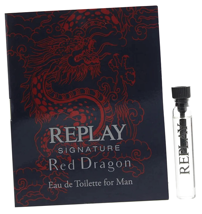 Eau de toilette Replay Signature Red Dragon для мужчин / пробник Ред Дрэгон 2 мл