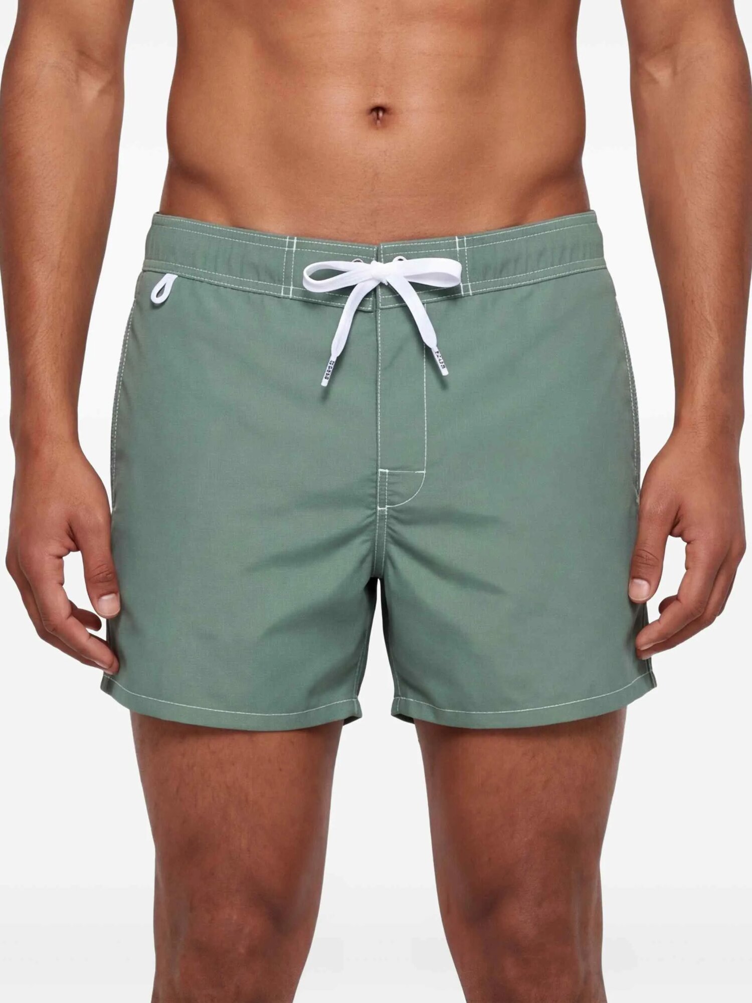 Шорты для плавания SUNDEK Logo-patch swim shorts, размер 48, зеленый — фото 1