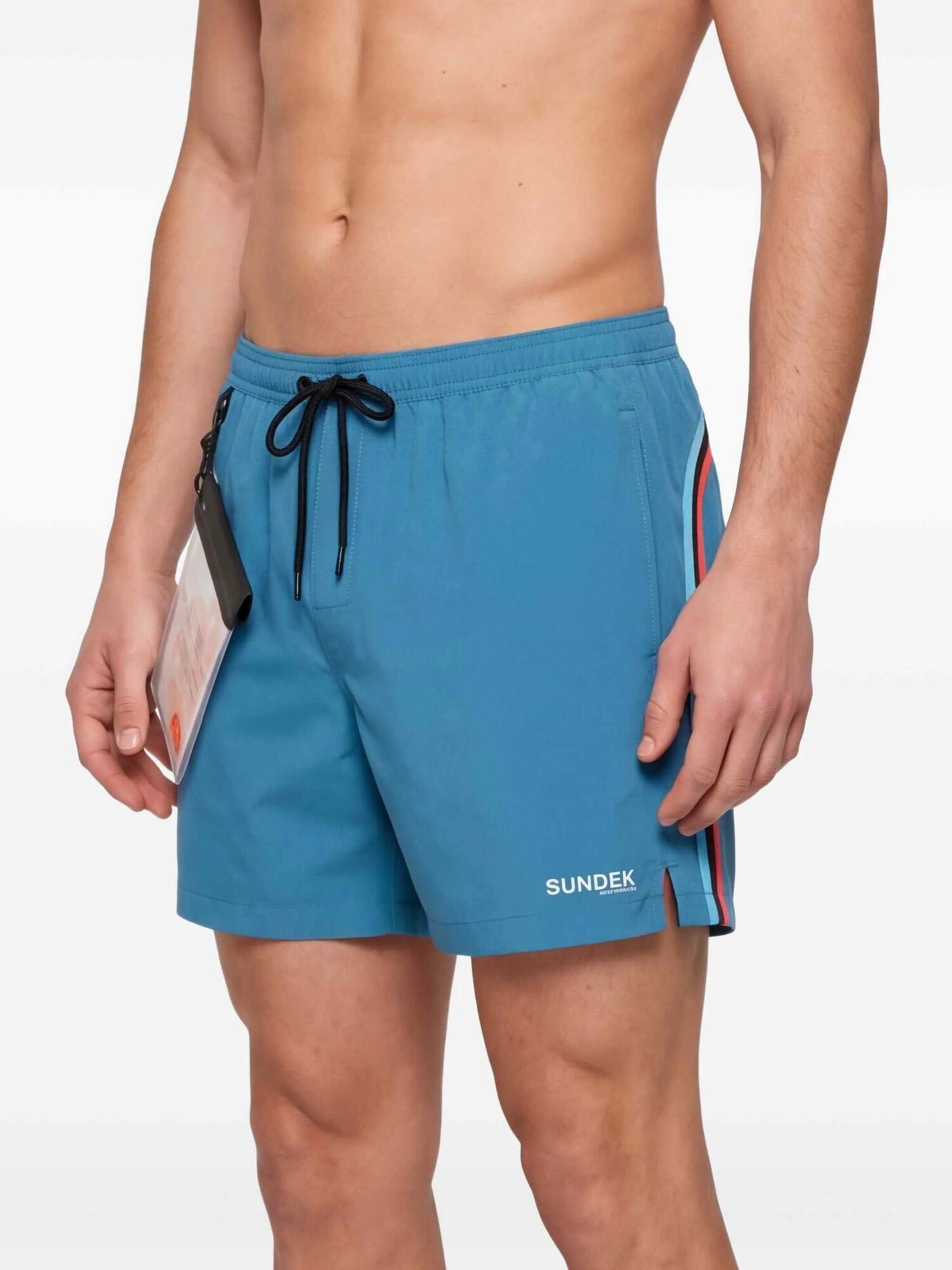 Шорты для плавания SUNDEK Logo-print swim shorts, размер 54, синий — фото 1