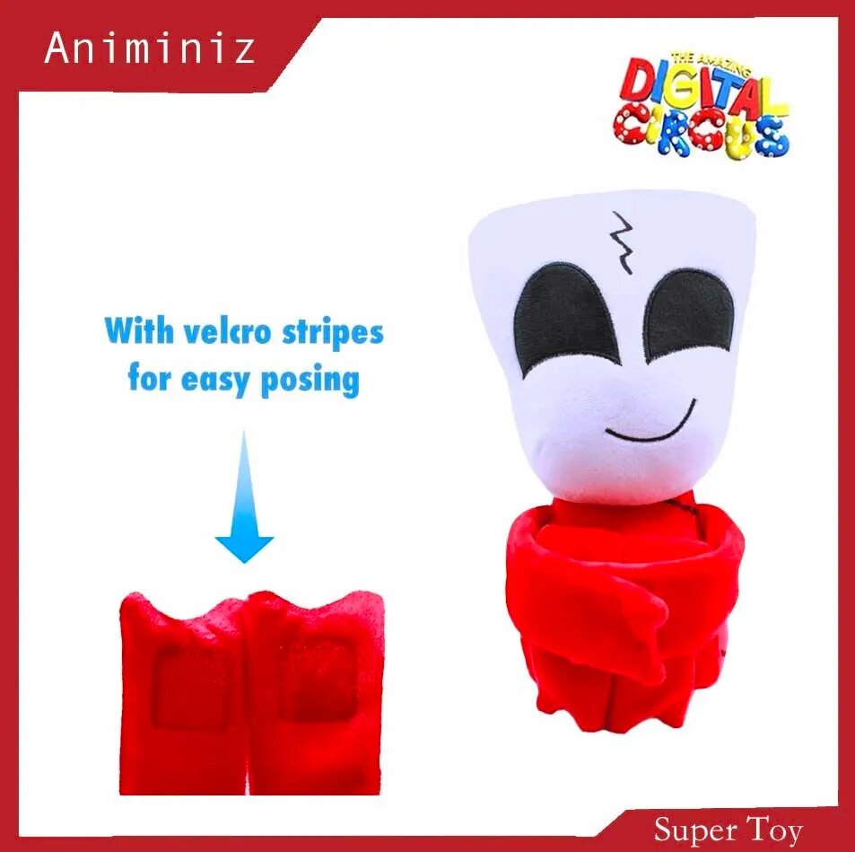 100% Genuine Animiniz & The Amazing Digital Circus, Удивительный цифровой цирк,26cm