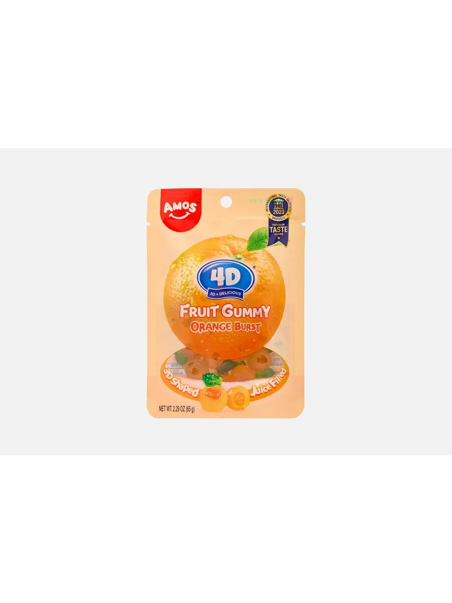 Amos со вкусом апельсина Жевательный мармелад 65 г