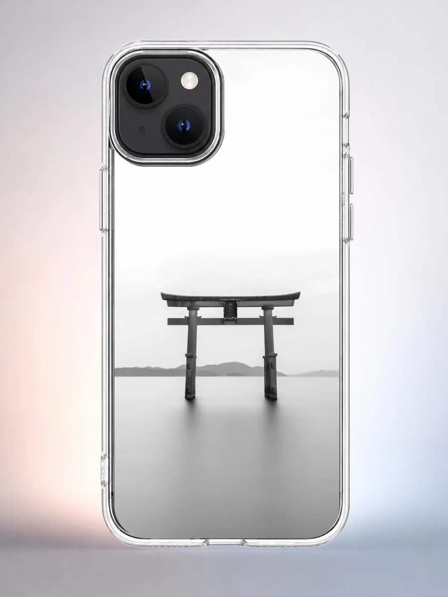 Чехол iPhone 13 тории в воде силиконовый прозрачный