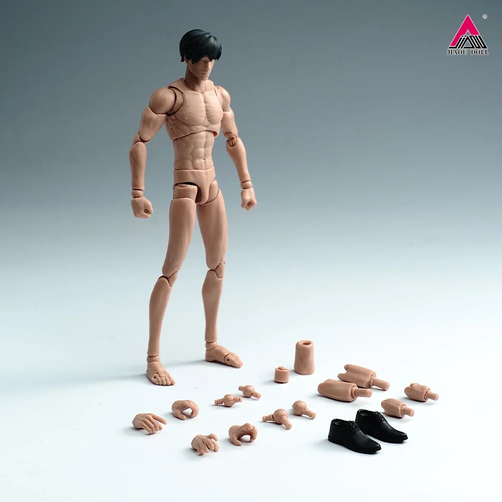 JIAOU DOLL 1/12 Мускулистая фигурка, Yellow