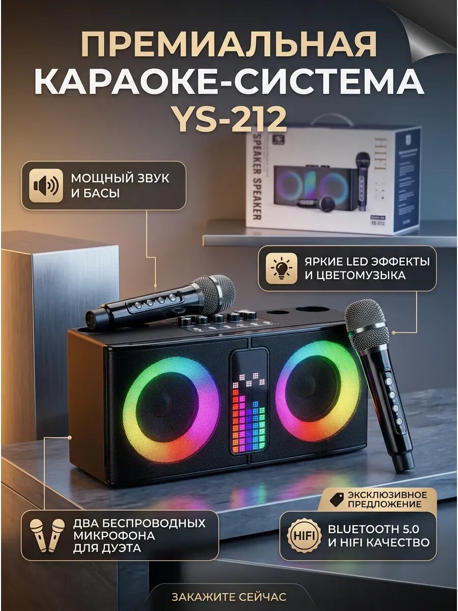 Караоке система с беспроводными микрофонами