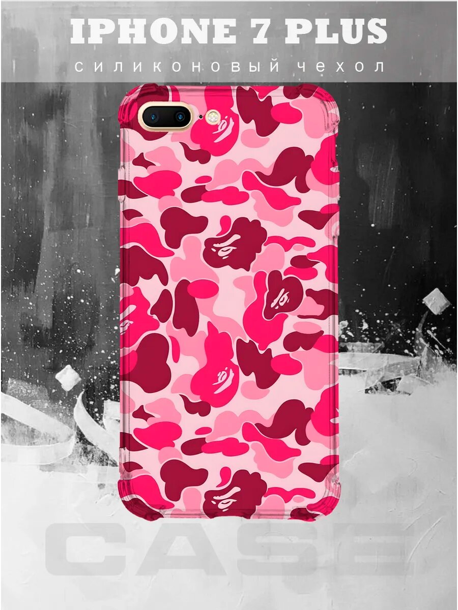 Чехол на IPHONE 7 PLUS с принтом bape