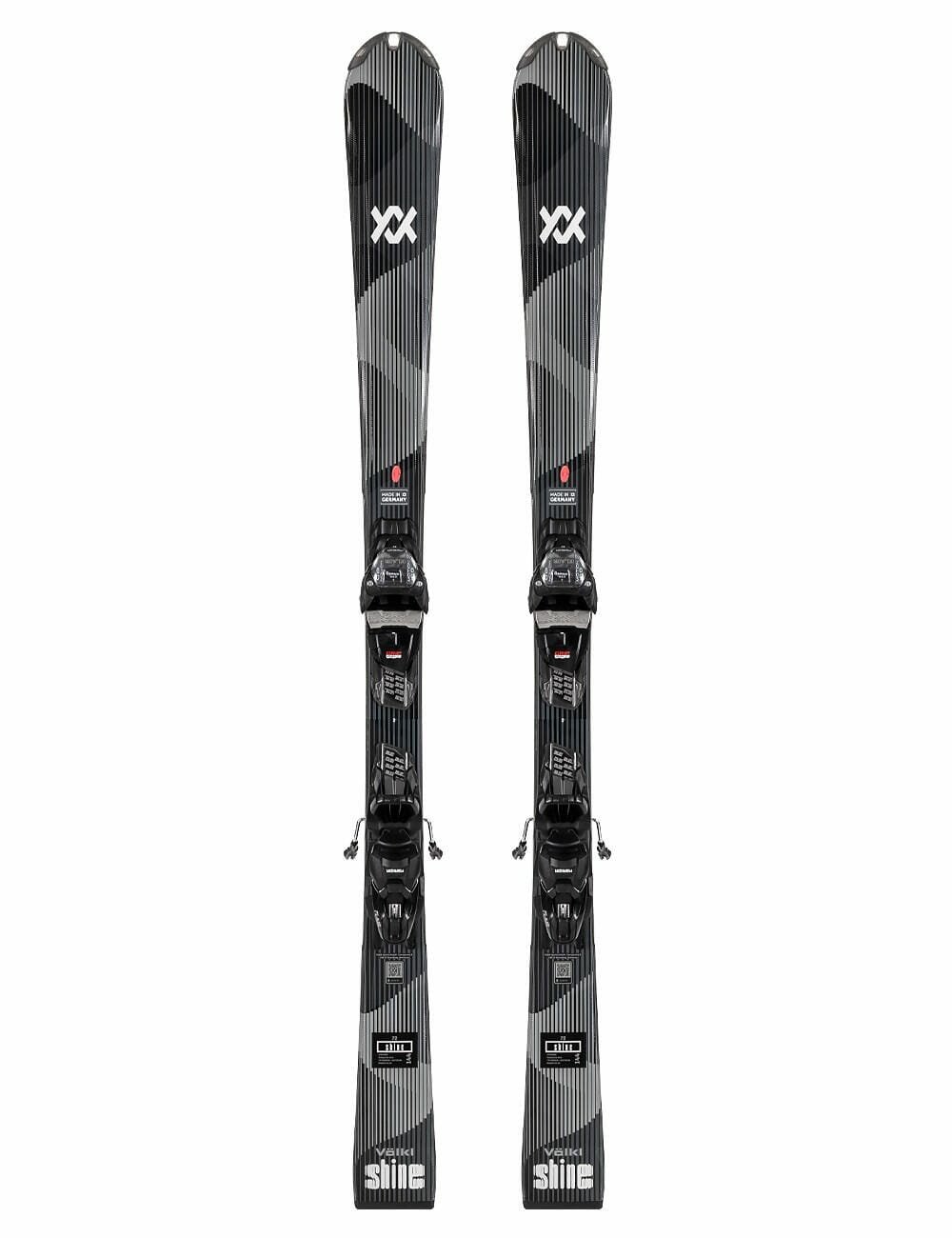 DECATHLON горные лыжи V lkl shine 72 с креплением Marker vmotion 10 с grip walk, 144 см, черно-белый