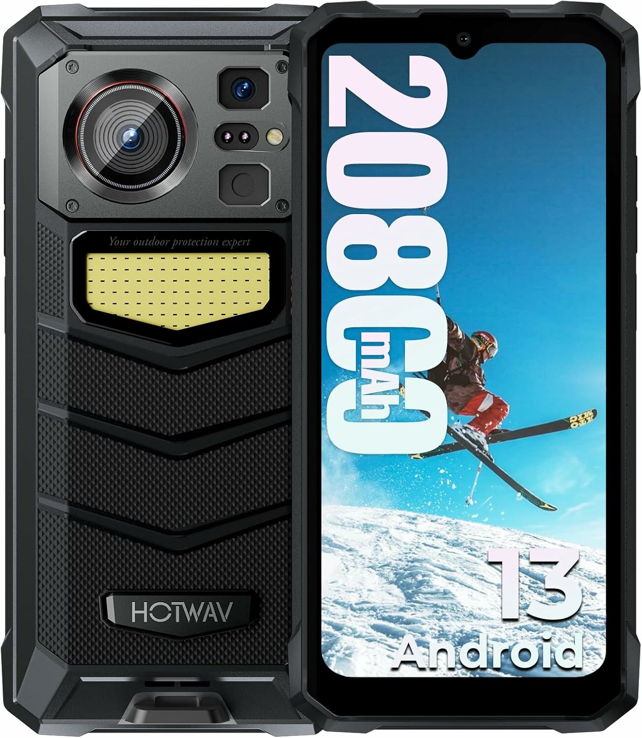 Защищенный телефон HOTWAV W11, 6,6 дюйма, 6 ГБ ОЗУ, 256 ГБ ПЗУ, 20800 мАч
