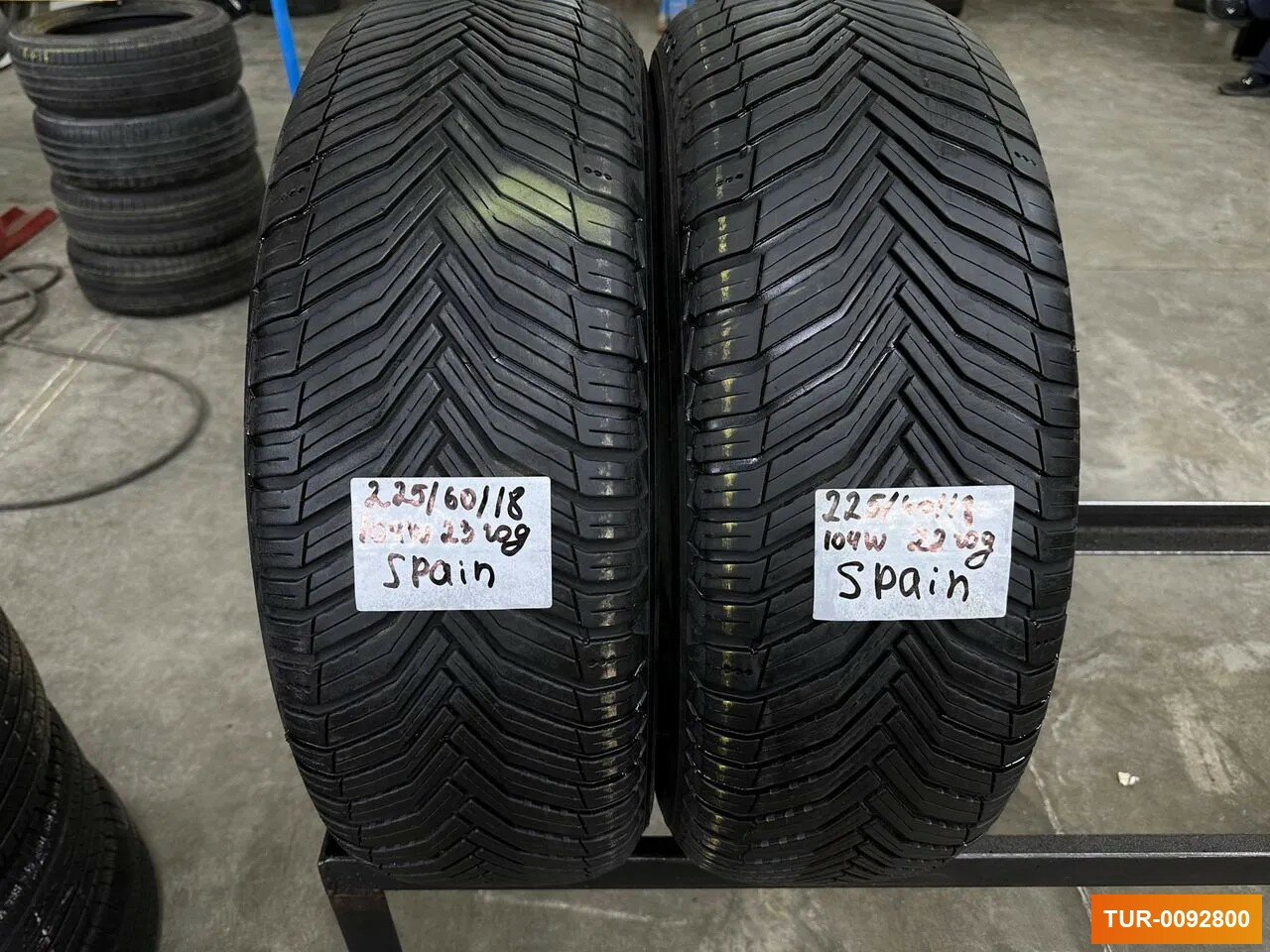 Комплект (2 шт) всесезонных БУ шин Michelin CrossClimate 2 225/60 R18 25% износ 7932087045