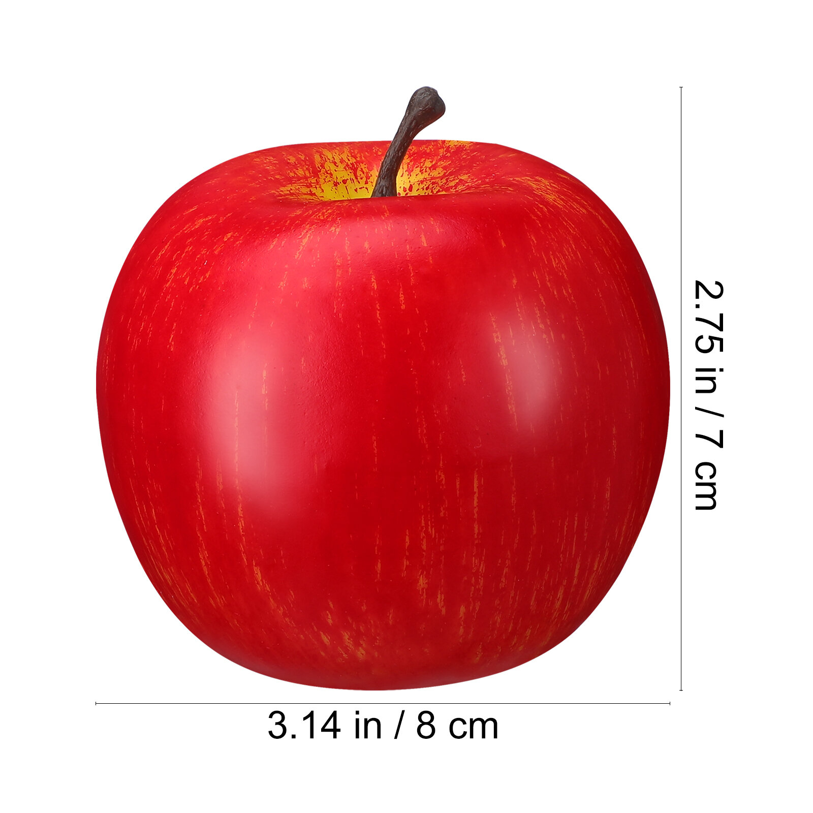 Искусственные Яблоки Для Фото Декора Дома Свадьбы Размер 8.00X8.00X7.00Cm