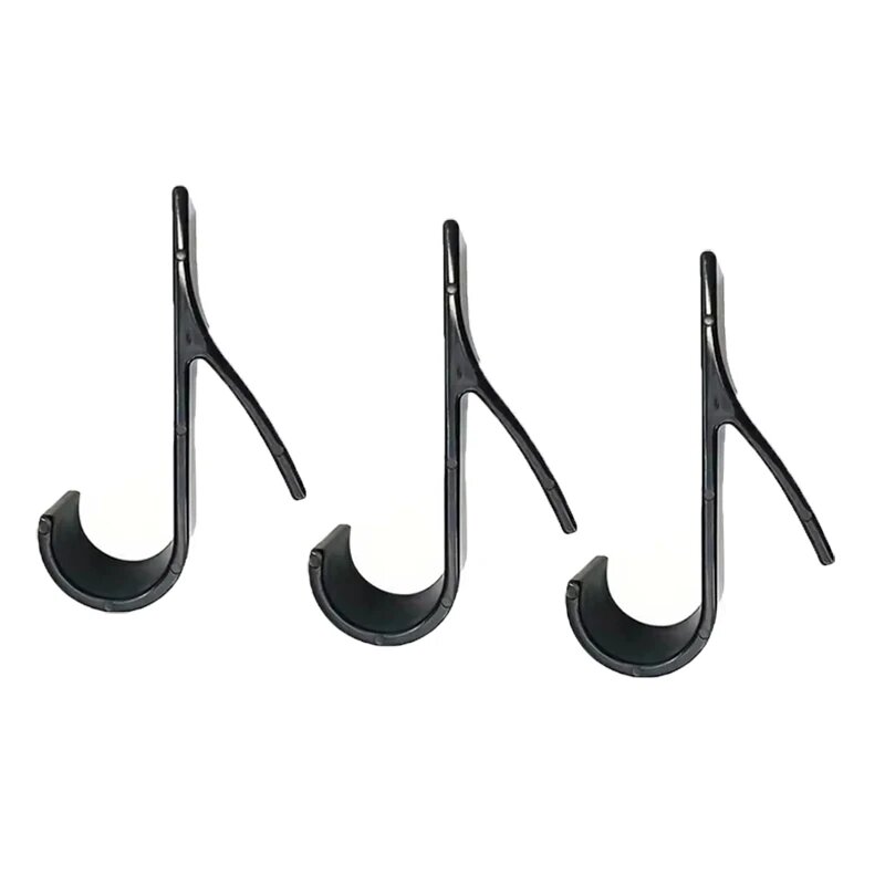 3 шт, универсальные крючки из полипропилена Черный, B-3pcs-black
