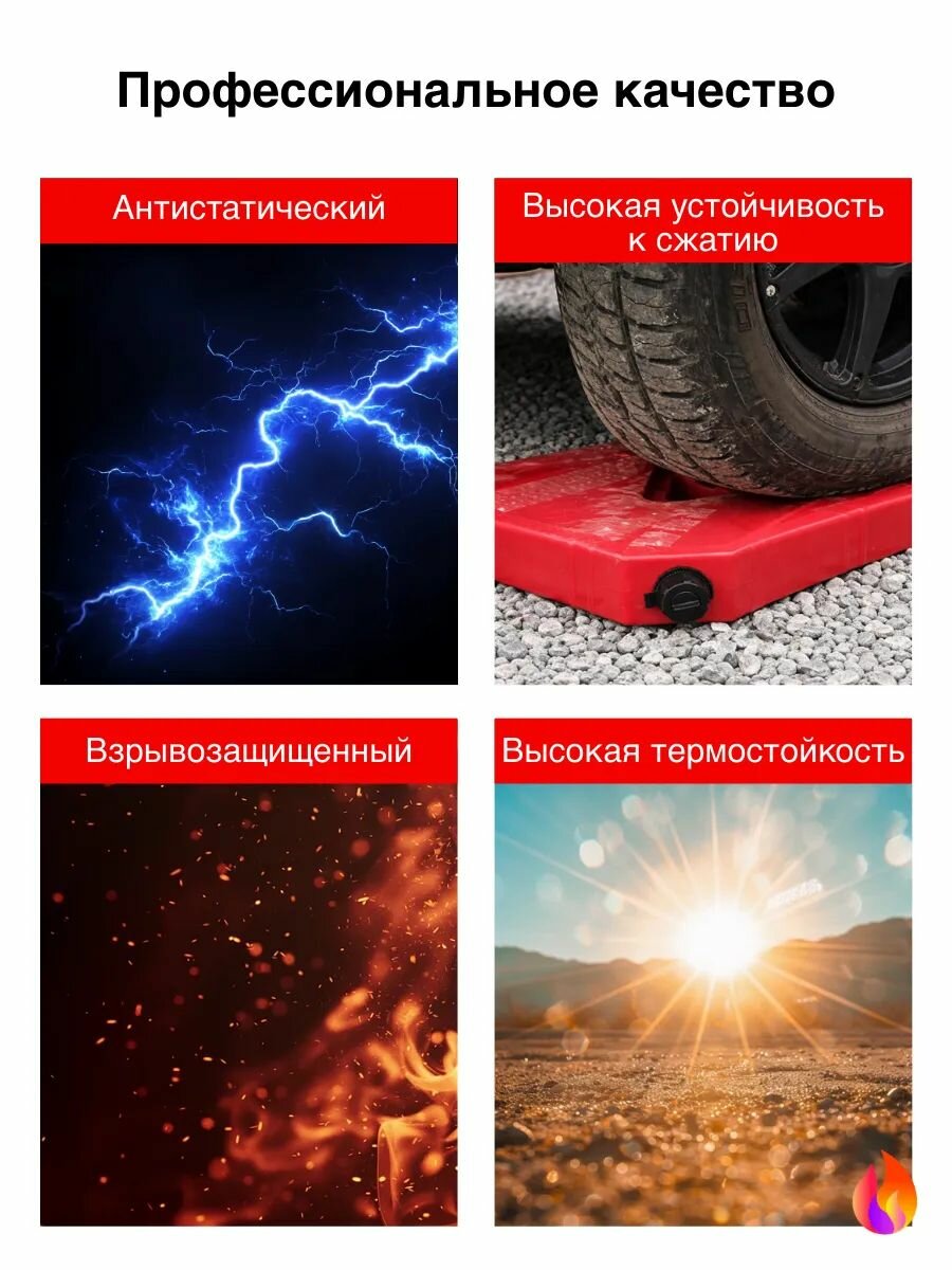 Канистра для бензина и воды 5 л экспедиционная Экстрим красная — фото 1