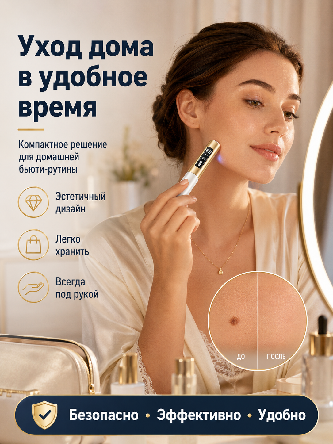 Средство от папиллом (коагулятор) Alazza / Аппарат для удаления папиллом, бородавок / Средство от бородавок