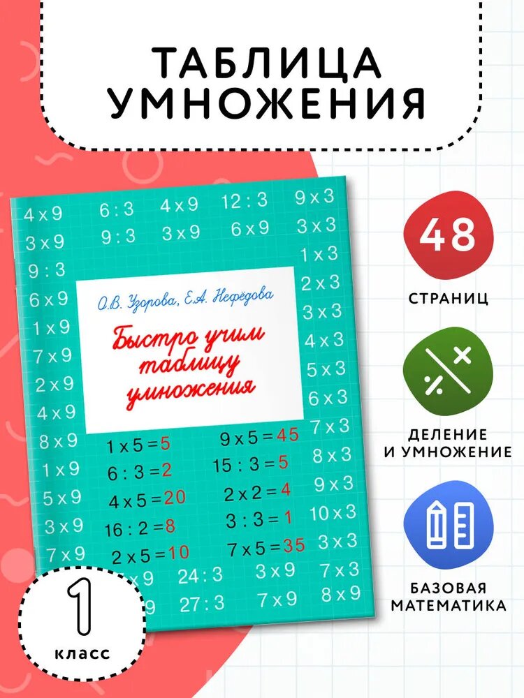 Быстро учим таблицу умножения | Нефедова Елена Алексеевна, Узорова Ольга Васильевна