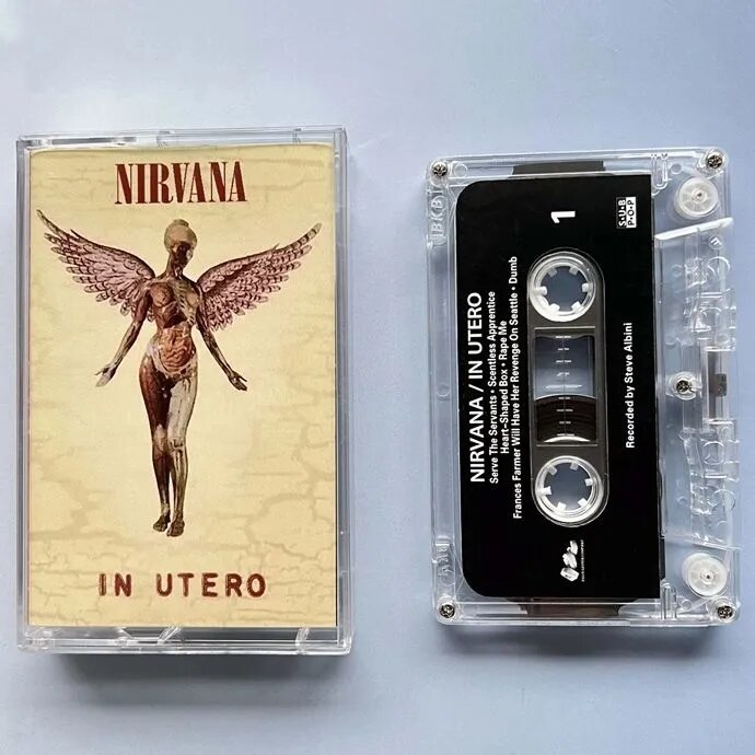 Nirvana In Utero кассета Совершенно новый Запечатанный, Импортное издание