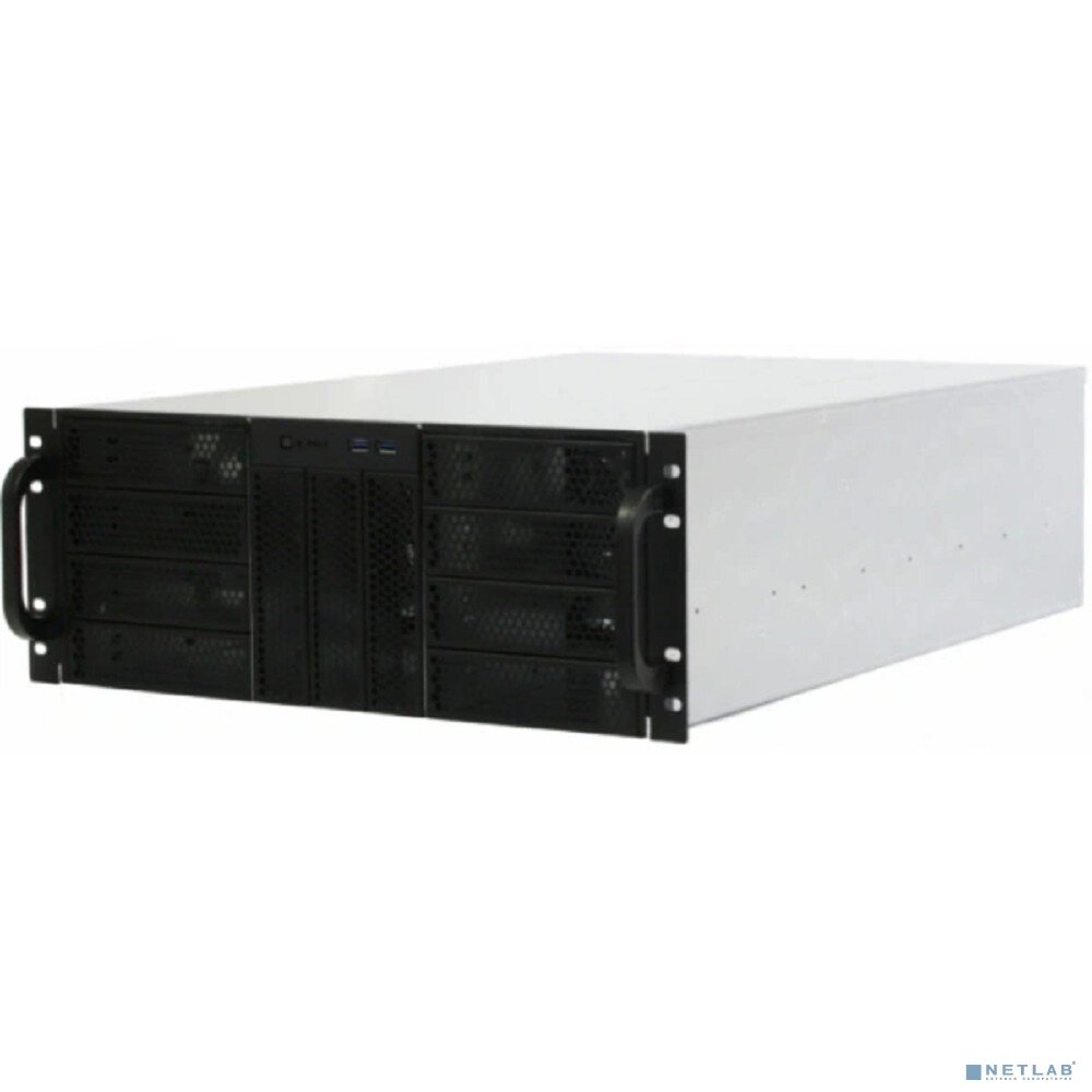 Procase RE411-D11H0-F3E-65-F (Корпус 4U server case,11x5.25+0HDD, черный, без блока питания, глубина 650мм, MB EATX 12"x13", панель вентиляторов 3*120x38 PWM + 2*80x25 PWM)
