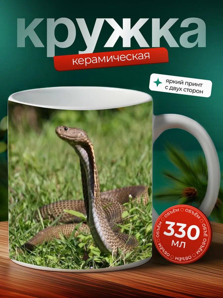 Кружка Кобра рептилия 7,