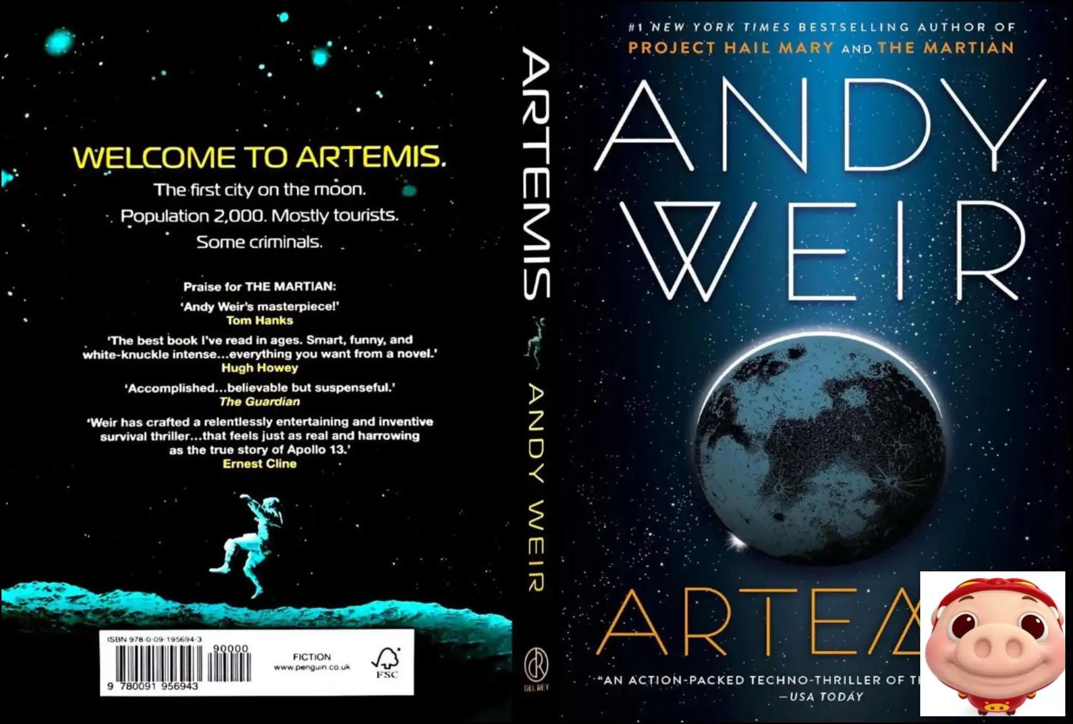 Artemis by Andy Weir Sci-Fi Thriller Moon Colony Fiction English Novel