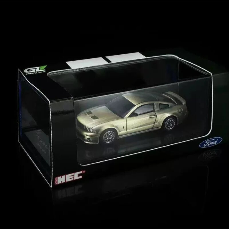Коллекционная модель автомобиля Greenlight & MOTORHELIX 1/64 Ford Mustang Shelby GT500 2007 Limited Edition, имитационная модель, подарок для мальчика