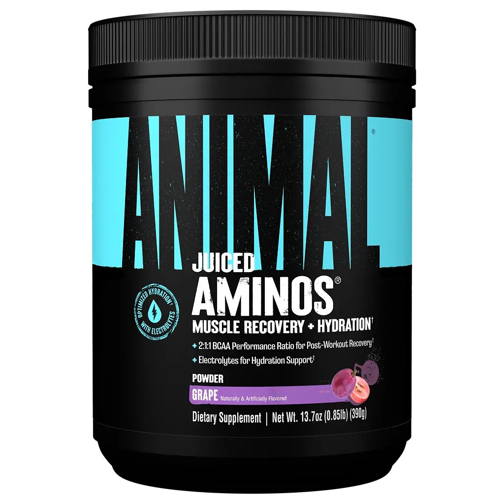 Энимал Джюс Аминос / Animal Juiced Aminos Аминокислотный комплекс со вкусом винограда порошок массой 390 г 1 шт