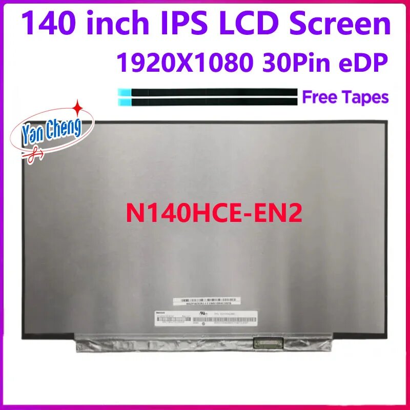 N140HCE EN2 N140HCE-EN2 Rev. C2 14-дюймовый ЖК-экран для ноутбука, сменная панель дисплея FHD 1920x1080 eDP, 30 контактов IPS, 100% sRGB