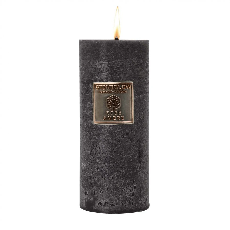 Свеча Стоунглоу Роз Амбр 350 гр - ароматическая / Stoneglow Rose Ambre