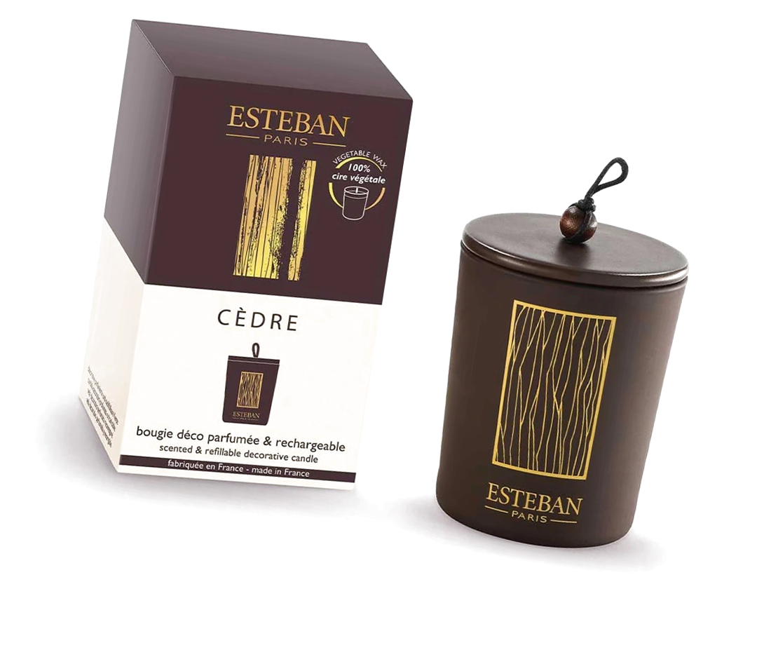 Ароматическая свеча для дома Esteban Cedre 170 гр - Эстебан Кедр О Де парфюм