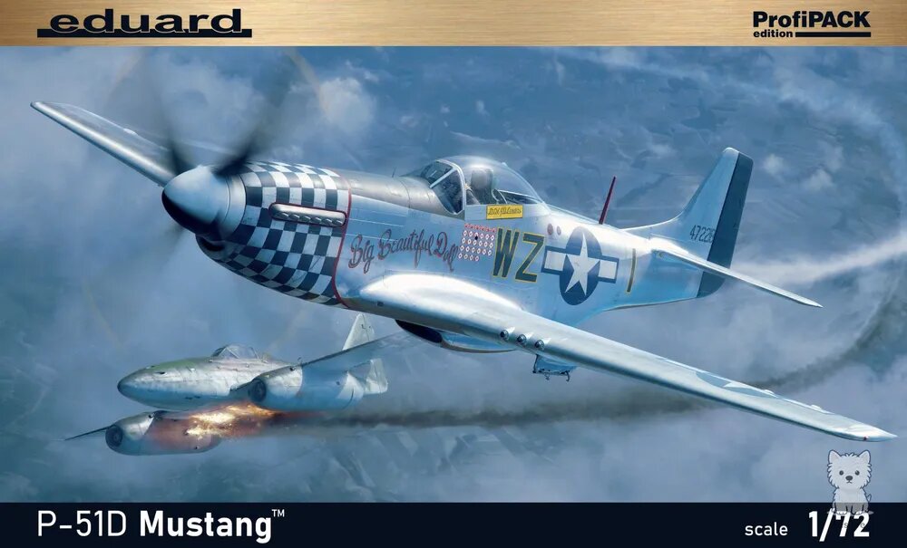 Сборная модель 1/72 North-American P-51D Mustang The ProfiPACK edition (Eduard kits) 70173