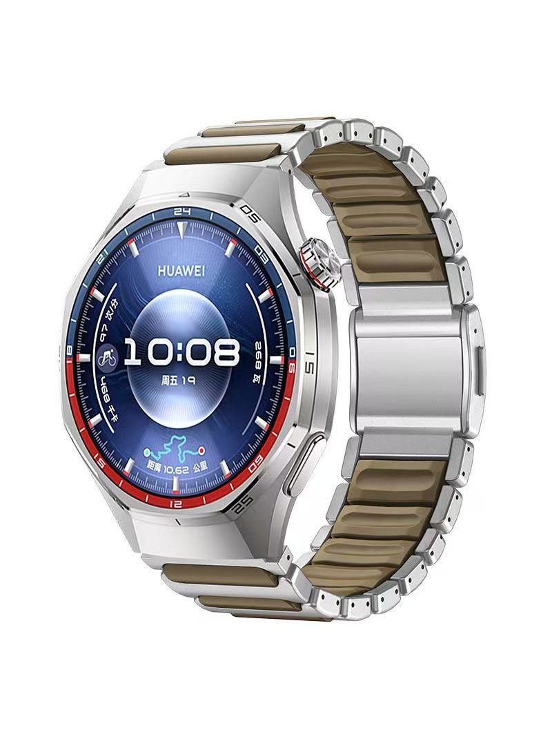22 мм титановый силиконовый ремень для Huawei Watch GT6 Pro GT5 Pro 46mm 4/4Pro магнитная для Huawei Watch GT6/GT5 46mm