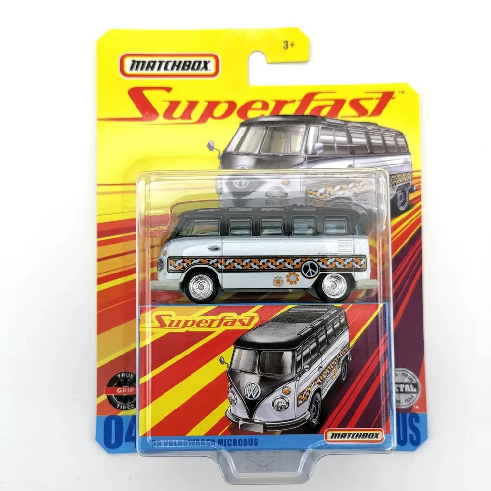 Машинка Matchbox 1:64 Die-cast Alloy Model Collection Toy Children Gifts 59 VOLKSWAGEN MICROBUS