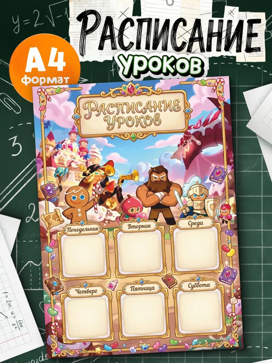 Расписание уроков Cookie Run Kingdom