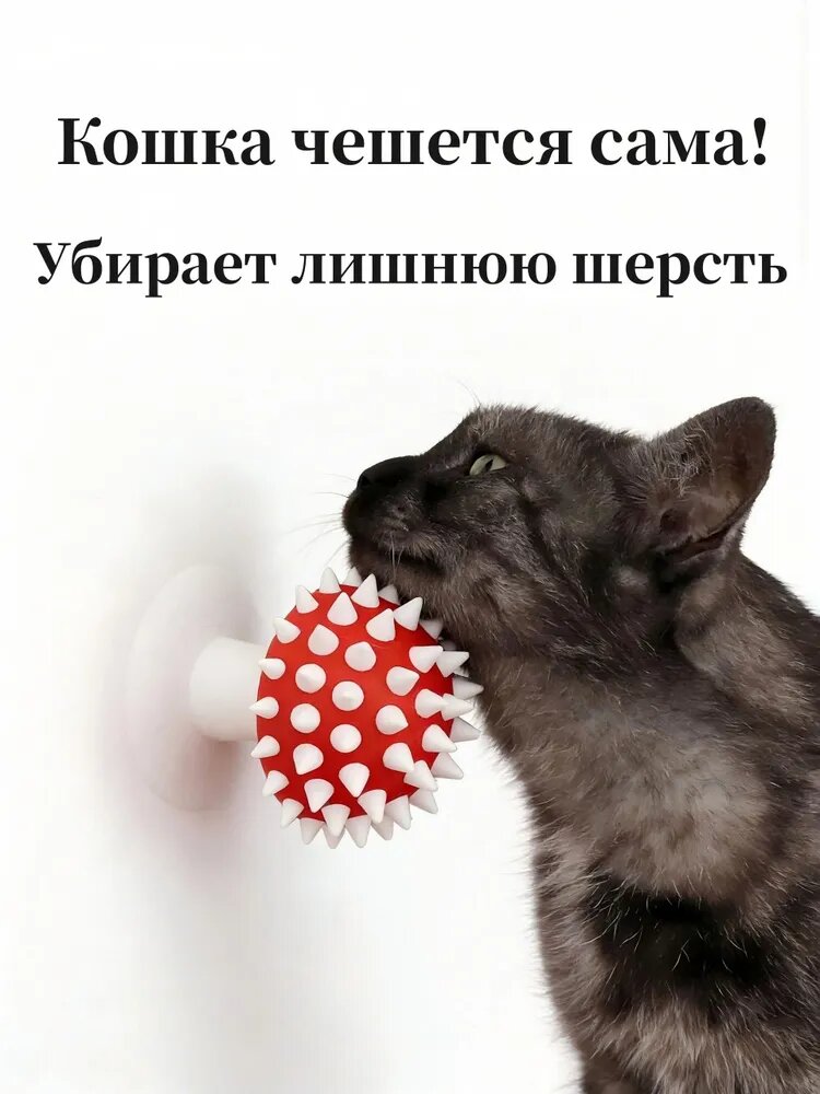 Самочесалка для кошек в виде гриба с шипами, 3D-печать из экологичного PLA, для самостоятельного чесания и массажа