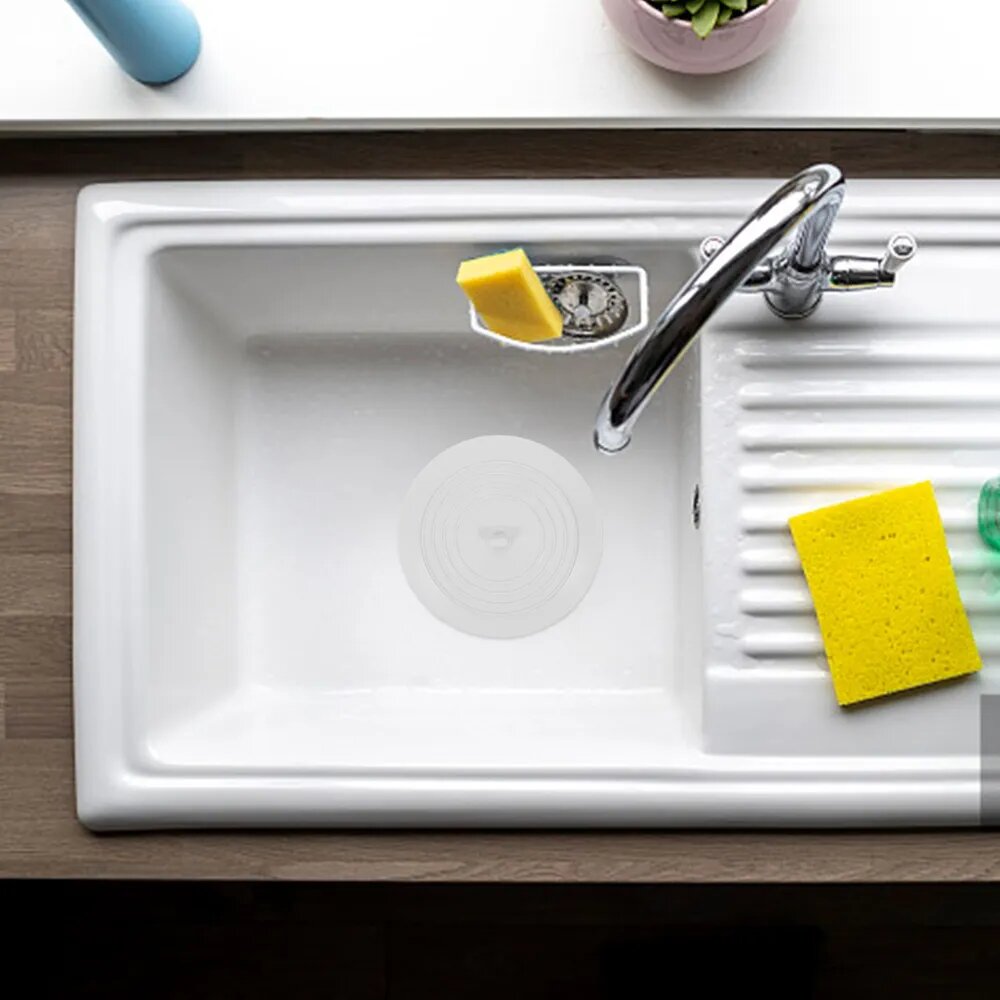 Белый резиновый водоотталкивающий сливной пробка для ванной и кухни