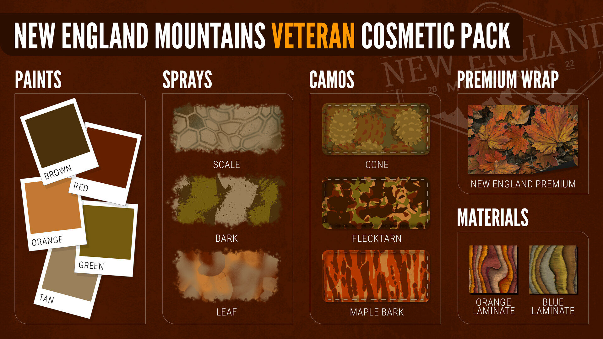 TheHunter: Call of the Wild - New England Mountains - Veteran Cosmetic Pack DLC PC Steam Ключ (valid until March, 2027)