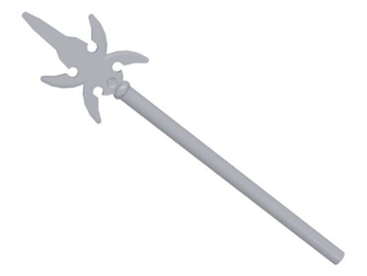 Деталь Lego 43899 Minifigure, Weapon Pike with 4 Side Blades