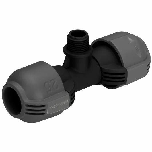 Соединитель T-образный 25 мм x 1/2" - наружная резьба GARDENA