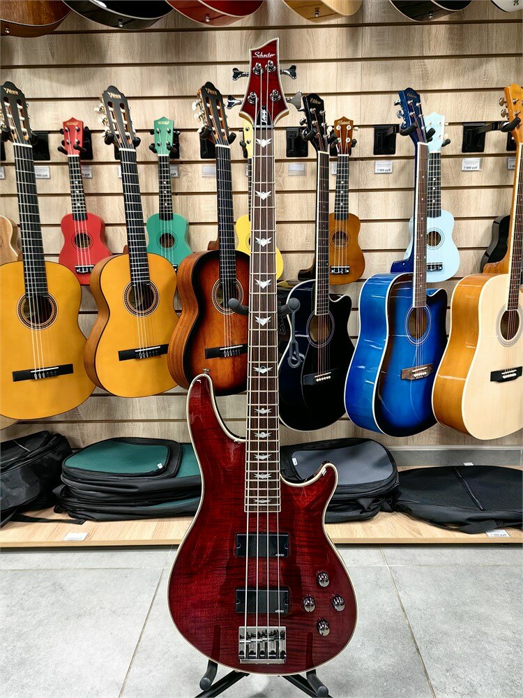Бас-гитара Schecter Omen Extreme-4 Black Cherry — фото 1