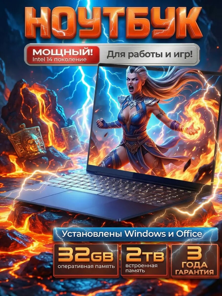 Ноутбук HiGH TECH R374 Intel H-Series RAM 32GB / SSD 2048GB