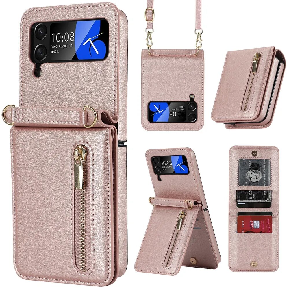 Подходит для Samsung Galaxy Z Flip3 /Z Flip4 Корпус сотового телефонаНовый Самсунг Галакси Z Flip3 / Z Flip4 с защитой камеры и с подставкой противоударный