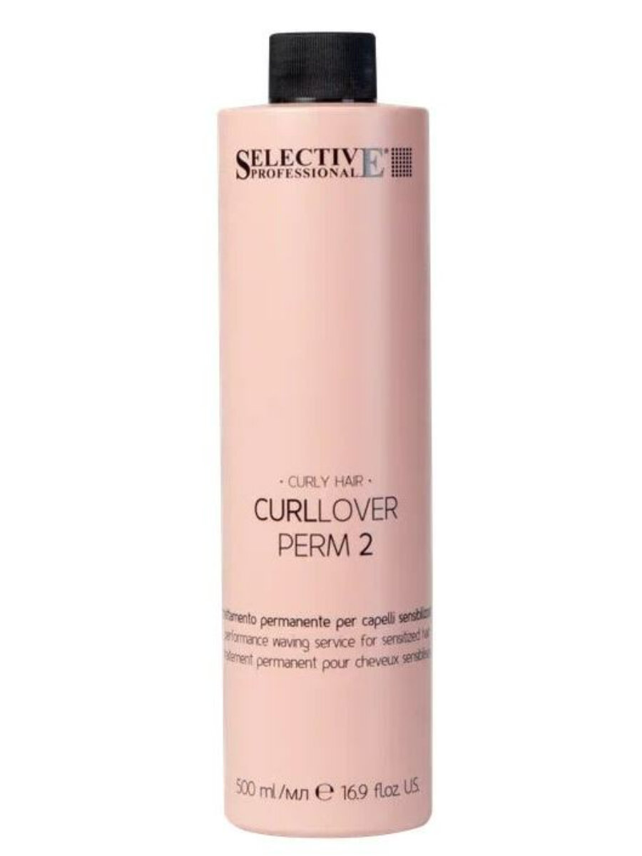 Концентрат для перманентной завивки Selective Professional "Curllover", для поврежденных волос, 500мл