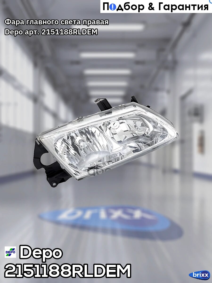 Фара главного света правая Depo арт. 215-1188R-LD-EM