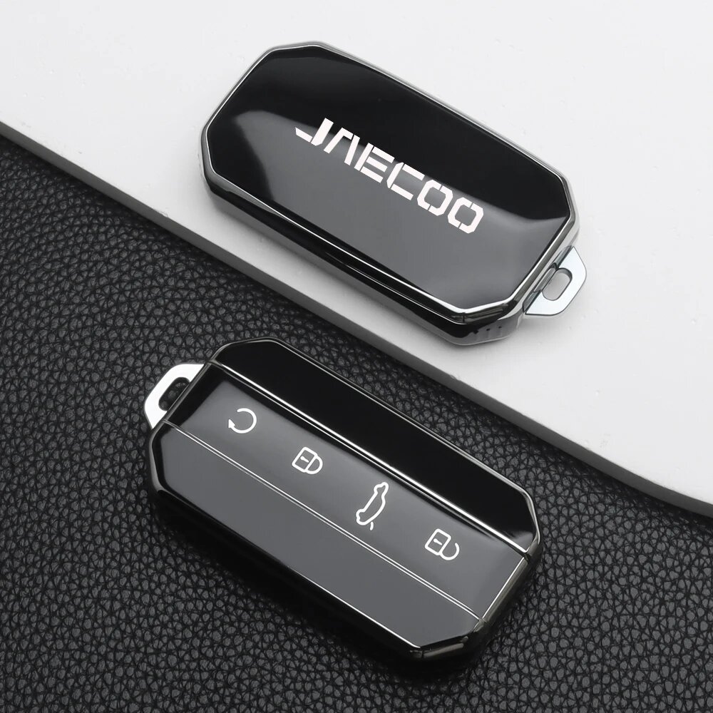 Чехол для ключа Chery Jaecoo J5 2025-2026, silver black shell