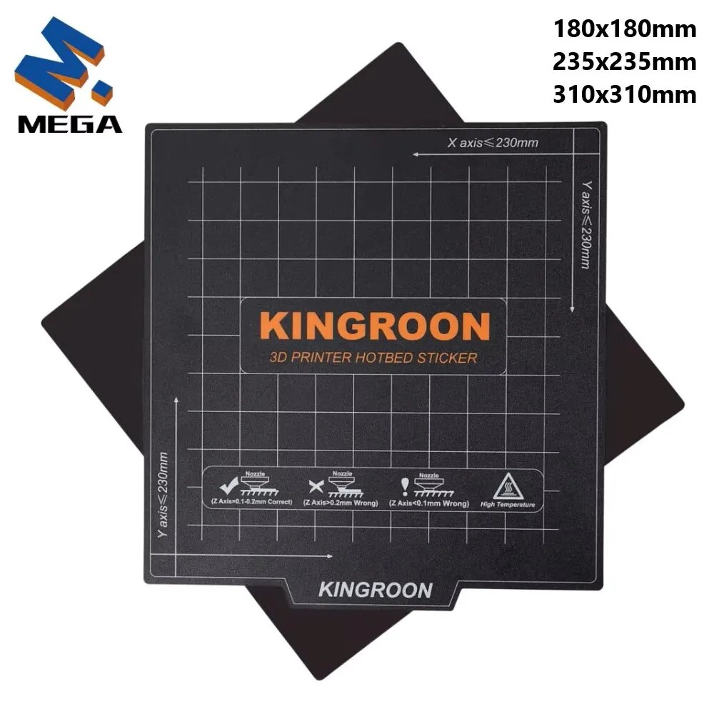 Магнитная термоплита mega для 3D-принтера 310x310mm