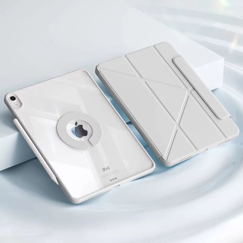 Чехол для iPad Pro 13 дюймов с поворотной подставкой 360°, дымчато-серый для Apple iPad Pro 2025
