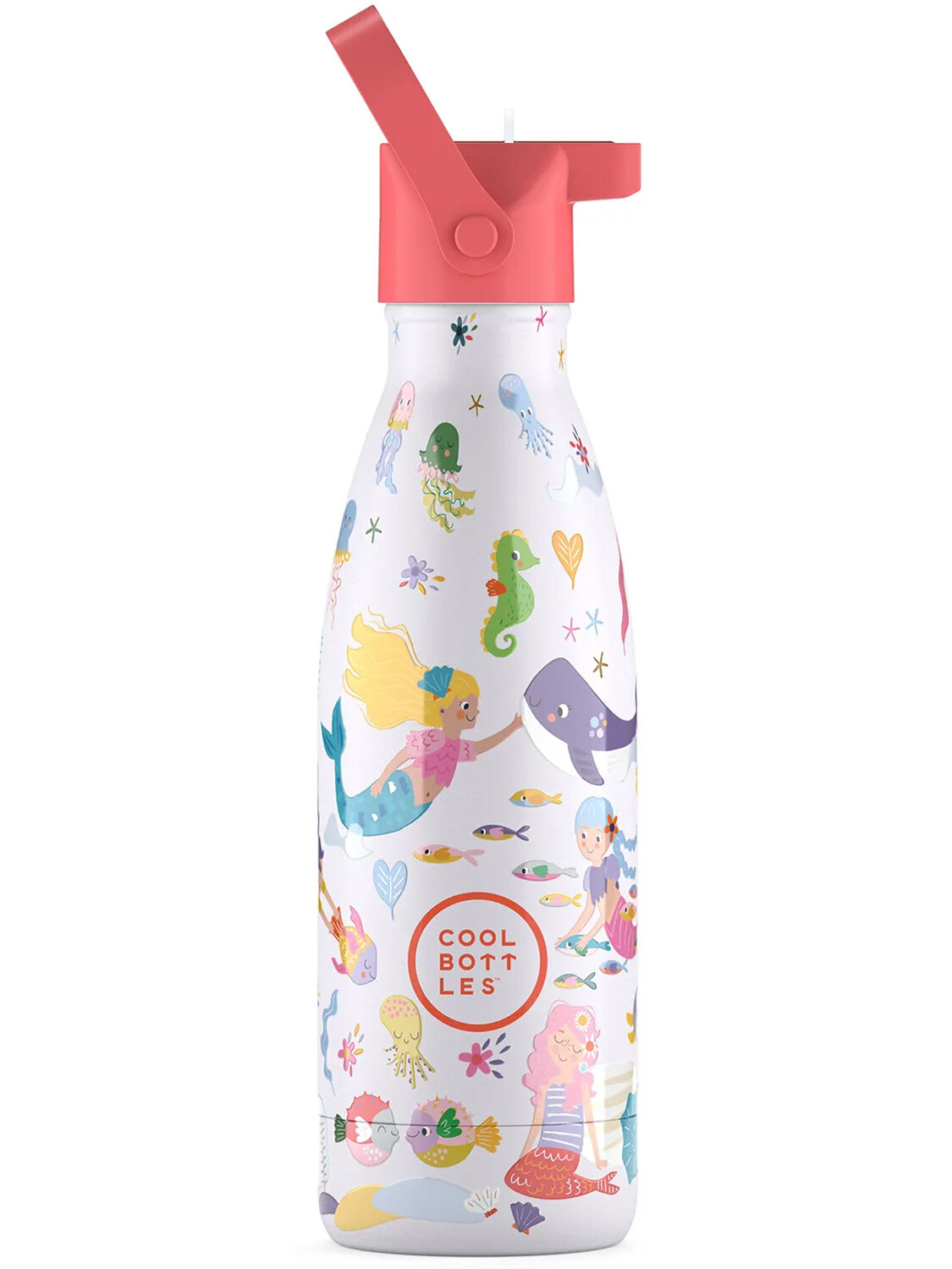 Термос–термобутылка Cool Bottles Kids серия Playland Sweet Mermaids 350мл CBBK35SM